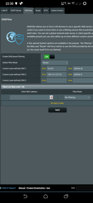 IPv6 Native settings Quad9 on Asus RT-AX86U | SNBForums