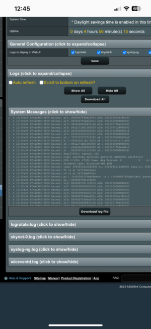 Need help with syslog being spammed with kernel messages | SNBForums