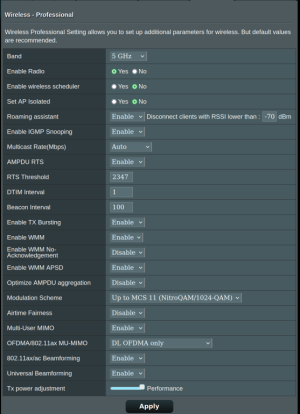 Mesh Settings For AX58U Setup | SNBForums