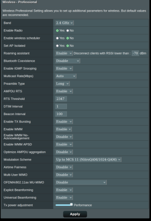 Mesh Settings For AX58U Setup | SNBForums